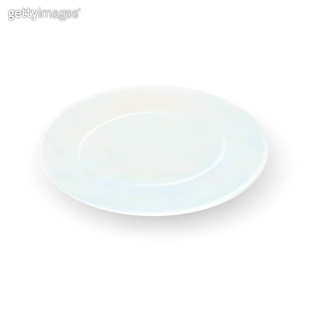 Vector 3d Realistic White Plate Empty Porcelain, Ceramic Plate Icon ...