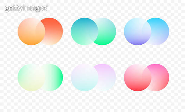 Transparent graphic design circles element . Connected round shapes ...