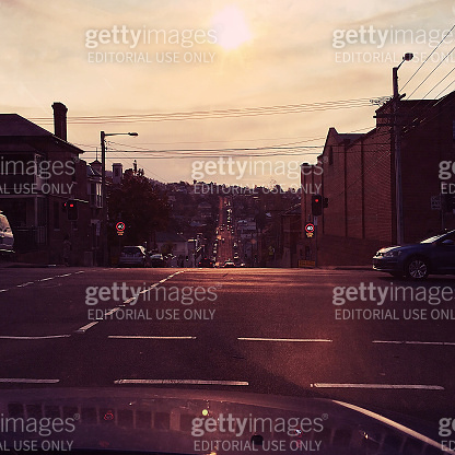 Inside a car looking out through the front windscreen 이미지 (2153483349 ...