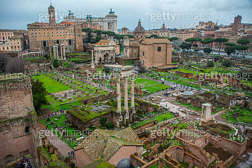 Forum Romanum, Fori romani, ancient site of antique city of Rome 이미지 ...