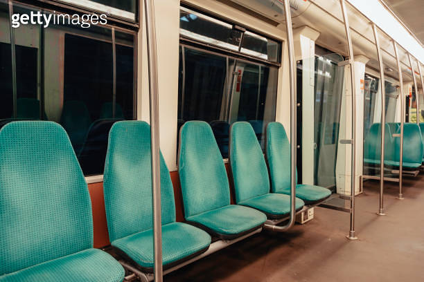 Interior of an Public Tram in Rotterdam, Netherlands 이미지 (2160421551 ...