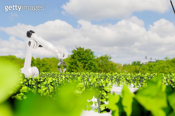 Robotics arm organic farm robot machine processing hand machinery ...