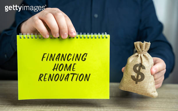 Financing home renovation concept. The concept of investing money in ...