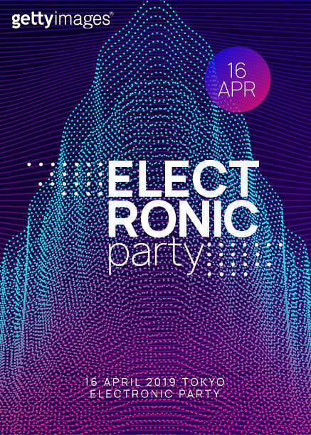 Night Club Magazine. Night Club Flyer. Trance Vector. Violet ...