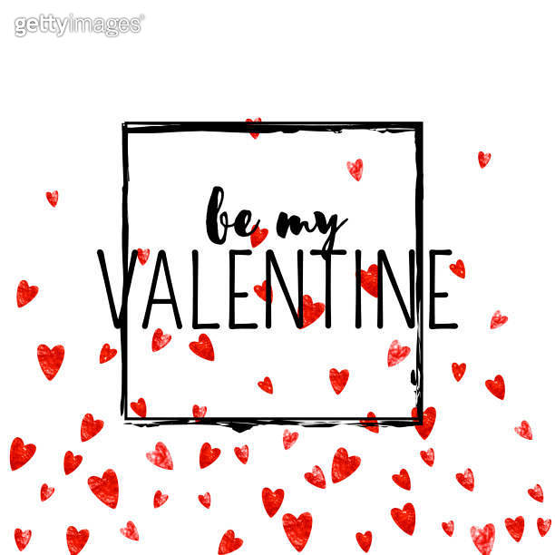 San Valentin Day Texture. Greeting Voucher For Mom. Holiday Frame. Red ...