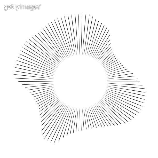 Radial sound wave concentric audio rhythm line dynamic set. Radial ...