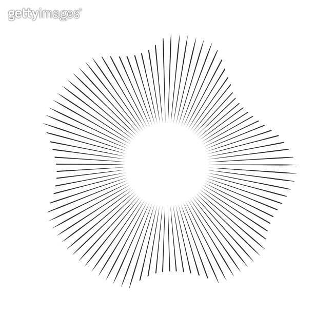 Radial sound wave concentric audio rhythm line dynamic set. Radial ...
