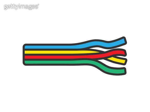 Illustration of carp streamer streamers (line drawing color). 이미지 ...