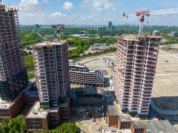 The high -rise buildings in Toronto North York, the expanded city 이미지 ...