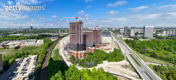 The high -rise buildings in Toronto North York, the expanded city 이미지 ...