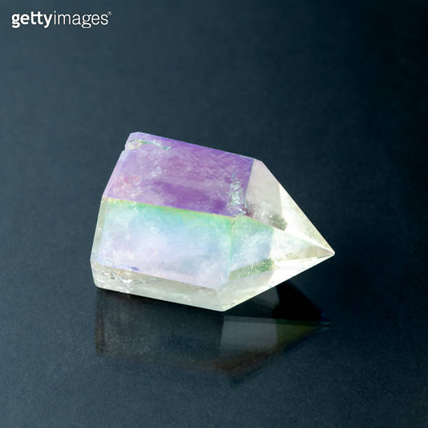 Tinted quartz, a natural mineral with beautiful texture and ...