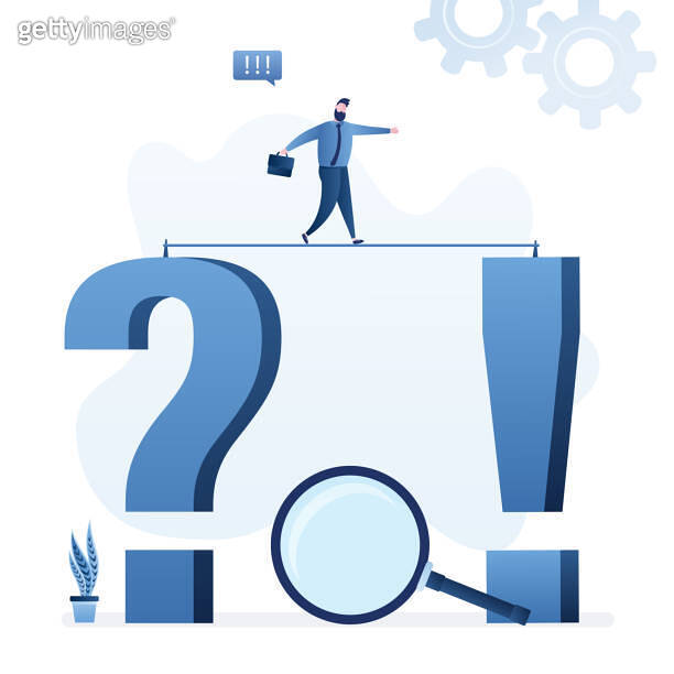 Client goes from question mark to an exclamation mark on tightrope ...