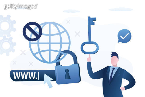 System administrator hold access key. Parental control. Government ban ...