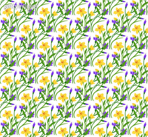 Seamless pattern flowers. The seamless pattern flowers concept explored ...
