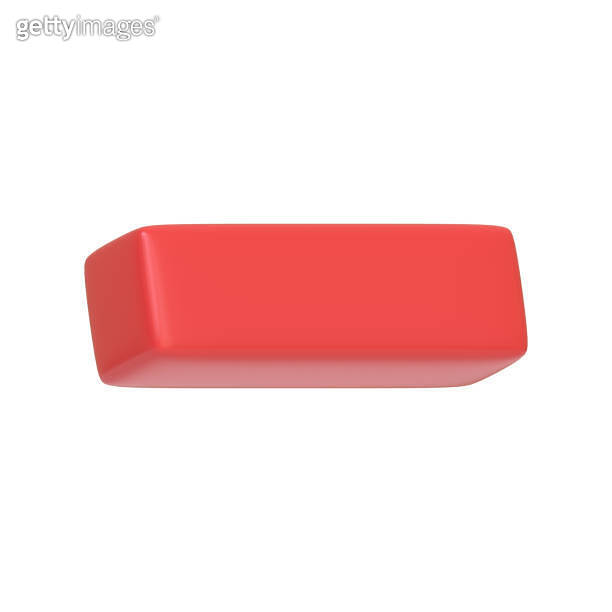 Red minus sign isolated on white background. 3D icon, sign and symbol ...