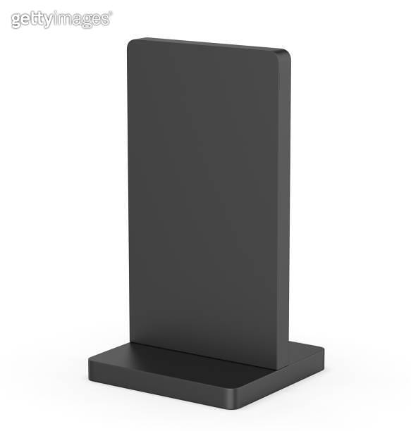 Blank QR code holder stand 3d mockup template. (2171712266) 일러스트, 무료 ...