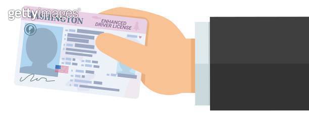 Presentation of your Washington enhanced driver's license (cut out) 이미지 ...