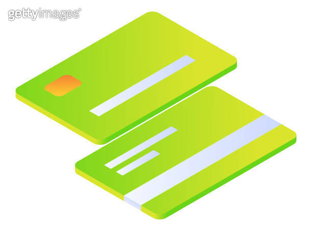 ATM card front and back view 이미지 (2153026281) - 게티이미지뱅크