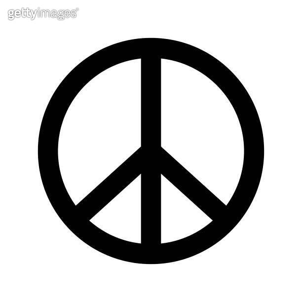 Peace Sign Religious Symbol Pacificist Pictogram (2101602925) 일러스트, 무료 ...