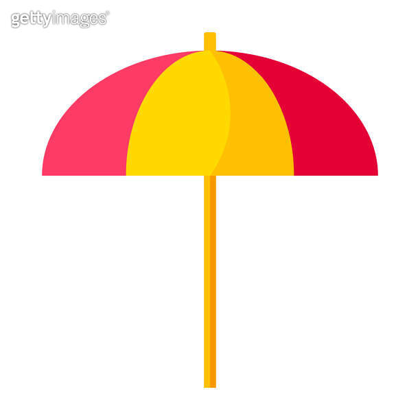 Beach Umbrella On Stick Careless Sun Parasol 이미지 (2153093258) - 게티이미지뱅크