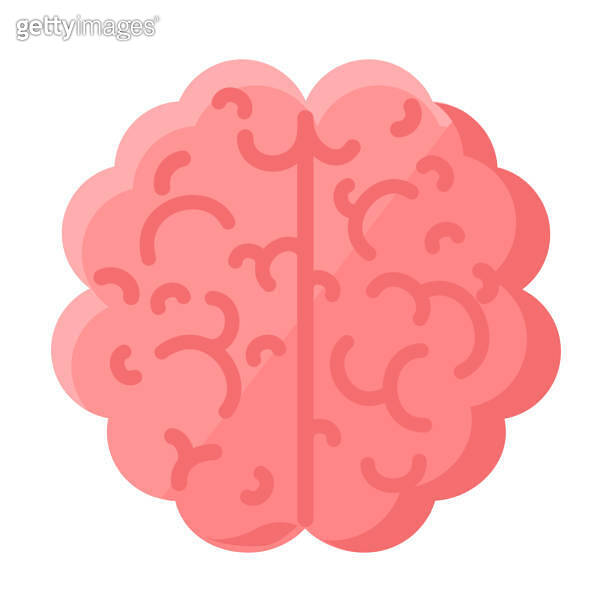 Human Brain Top View Icon Convolutions Of Human (2150853005) 일러스트, 무료 ...