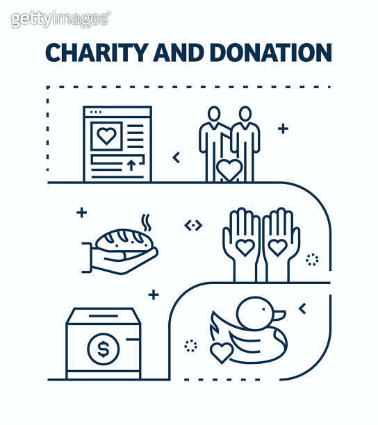 Charity And Donation Related Vector Banner Design Concept. Global Multi ...
