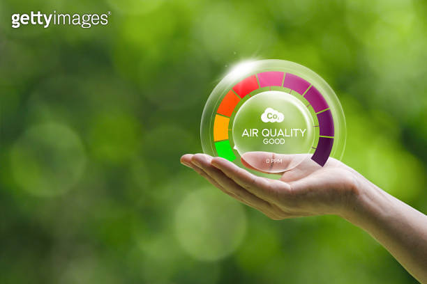 Good air quality and clean outdoor air quality Safe from pollution, PM ...