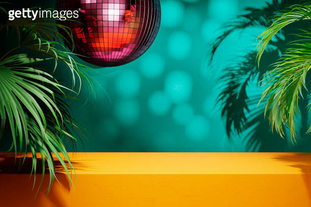 Tropical summer disco background 이미지 (2159146601) - 게티이미지뱅크