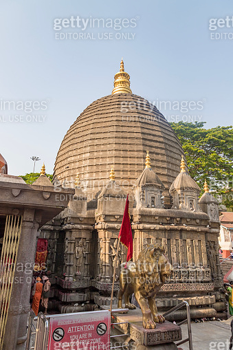 Guwahati, assam, India, 27 april 2022. Top view of the kamakhya mandir ...