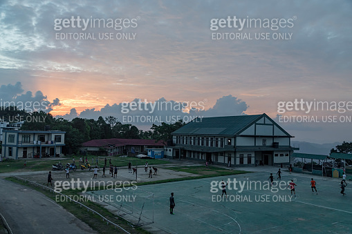 reiek,mizoram India.23 may 2022. A view of the green hills in the ...