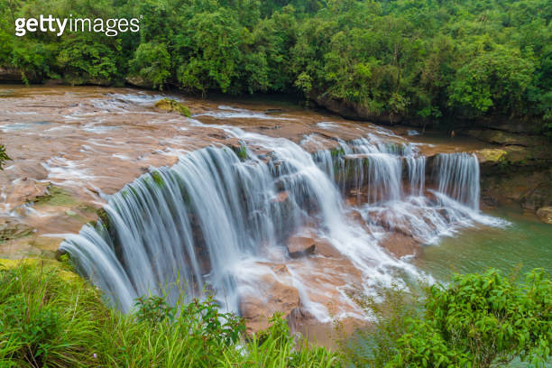 Mawsawa falls located in cherrapunji in East khasi hills in ...