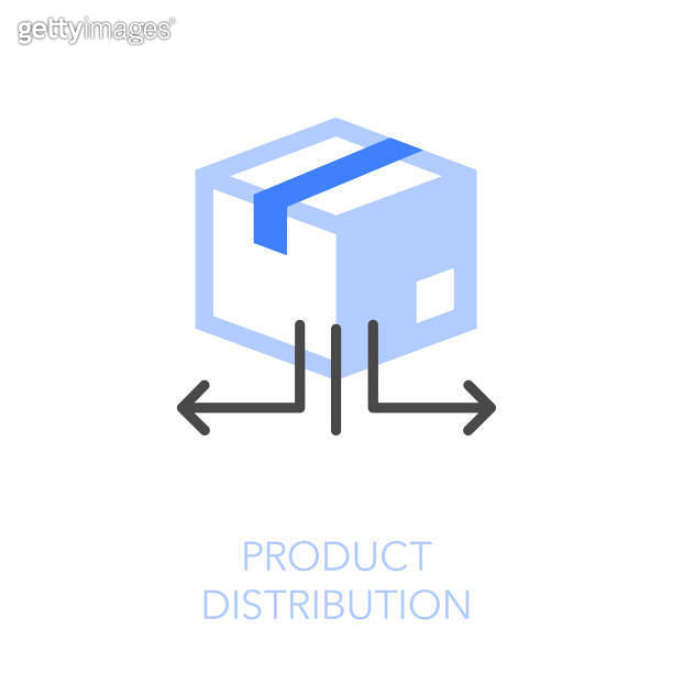 Simple visualised product distribution icon symbol 이미지 (2147525509 ...