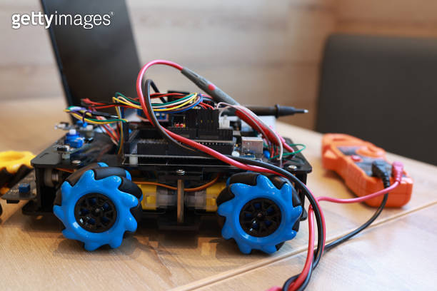 Robotics programming and STEM education concept.Coding, Technology ...