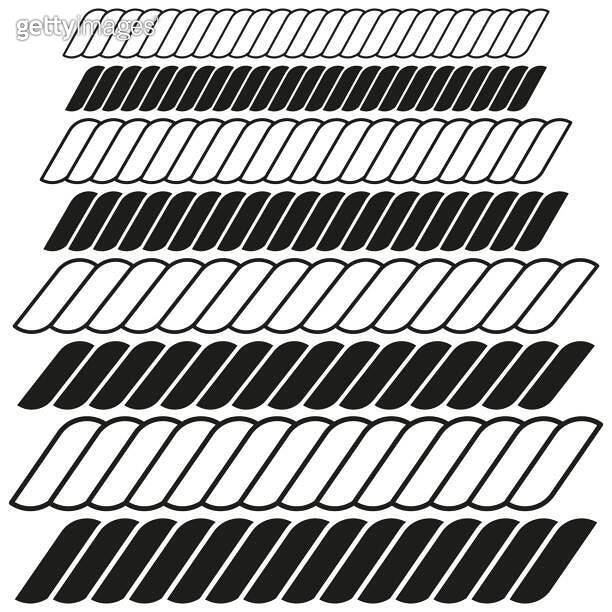 Geometric pattern icons. Abstract wavy shapes. Repetitive line graphics ...