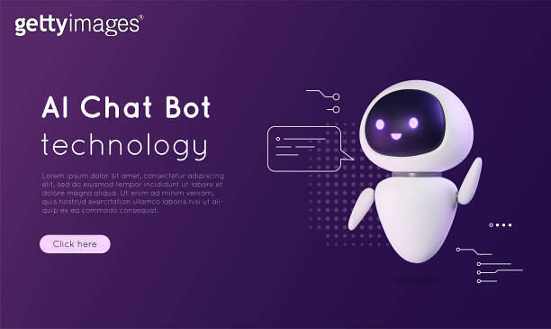 3D artificial intelligence chat bot. 이미지 (1864107369) - 게티이미지뱅크