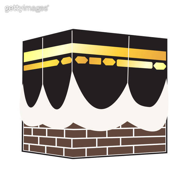 Transparent Kaaba Icon. Islamic Holy Kaaba Icon on a Transparent ...