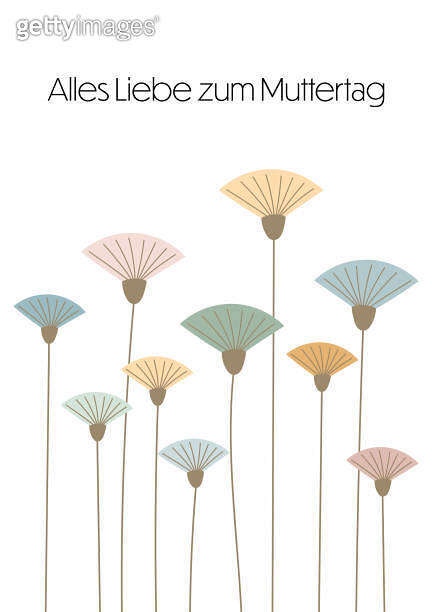 Alles Liebe zum Muttertag - text in German language - Happy Mother’s ...