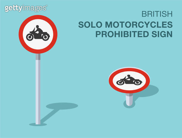Traffic regulation rules. Isolated British "solo motorcycles prohibited ...