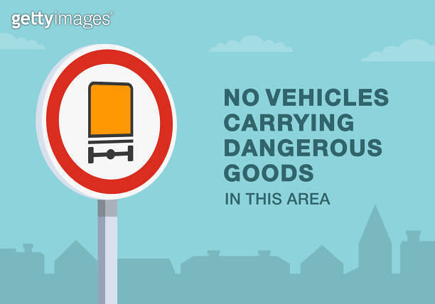 Safe driving tips and traffic regulation rules. Close-up of european ...