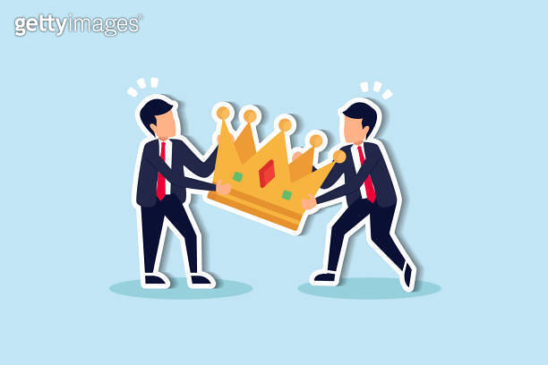Workplace conflict Job rivalry, jealousy among colleagues concept ...