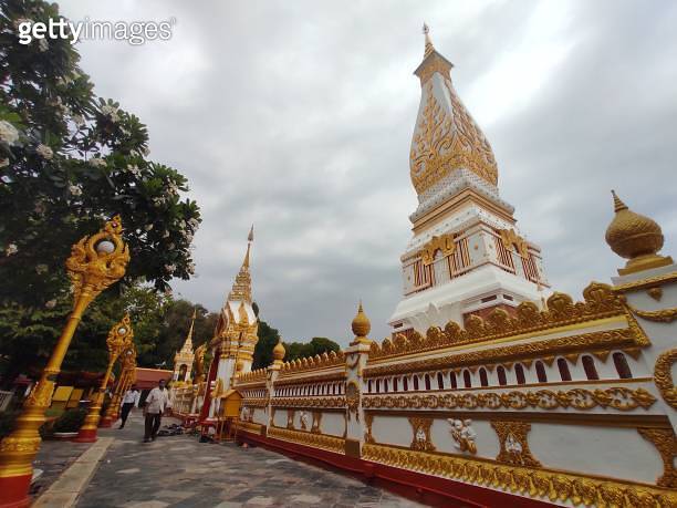 Phra That Phanom Pagoda at Wat Phra That Phanom in Nakhon Phanom ...