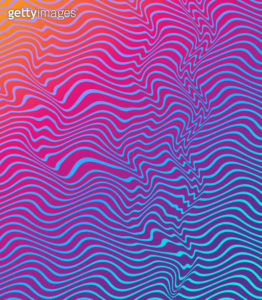 Rippled, Wavy, half tone pattern background 이미지 (2155457210) - 게티이미지뱅크