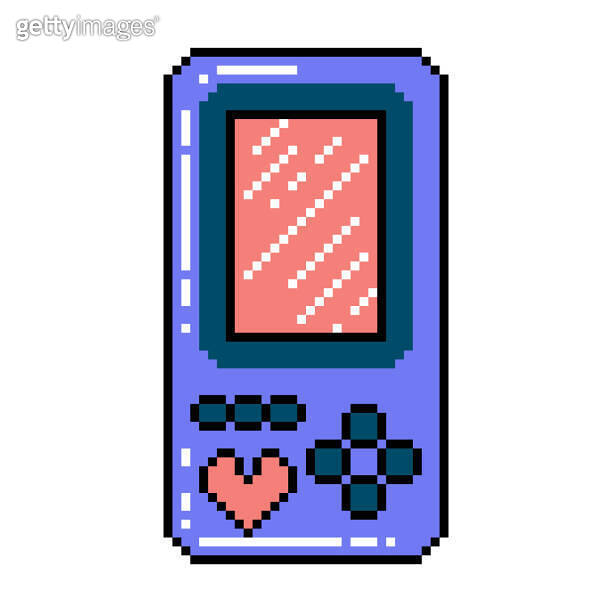 Pixelated Y2K tetris. Pixel art 1990s 2000s. Vector. (1941127039) 일러스트 ...