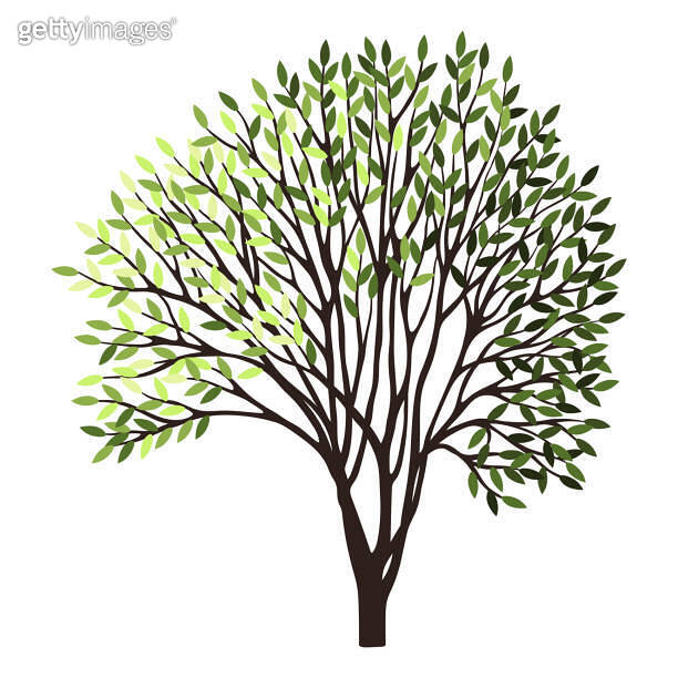 Tree silhouette for the landscape design. Entourage design. Vector ...