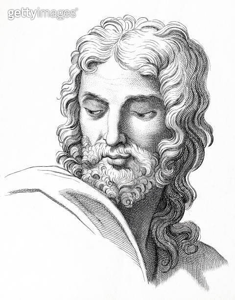 Human head drawing sketch from Raphael engraving 1722 (1899521139) 일러스트 ...
