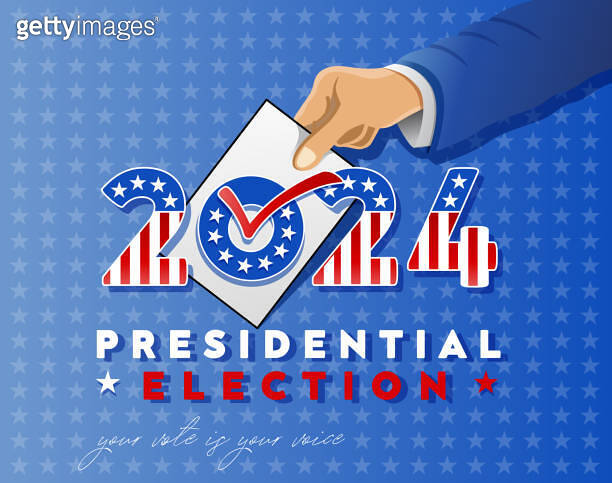 United States Presidential Election Campaign Poster 2024 illustration ...