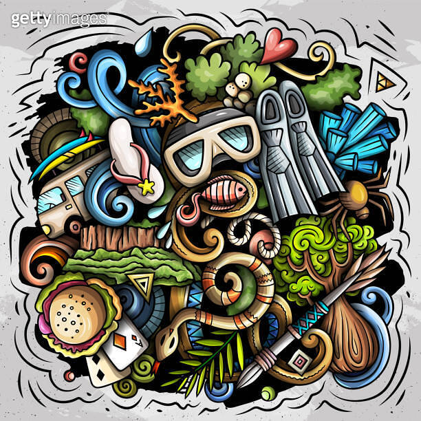 Australia cartoon vector doodle illustration 이미지 (2073385554) - 게티이미지뱅크