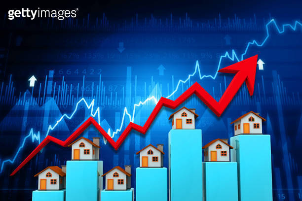 Real estate stock market graph. Real estate 이미지 (2163582559) - 게티이미지뱅크