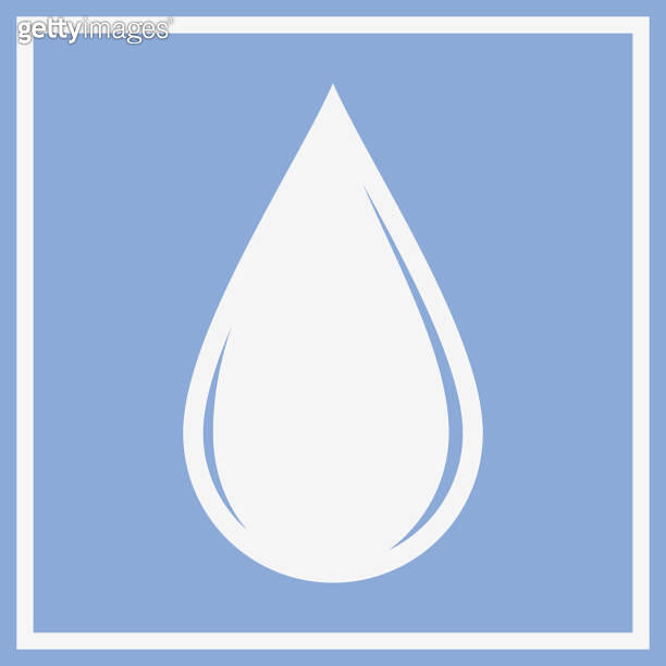 Drop Sign. Water, Oil or Other Liquid Droplet Silhouette. Drinking ...