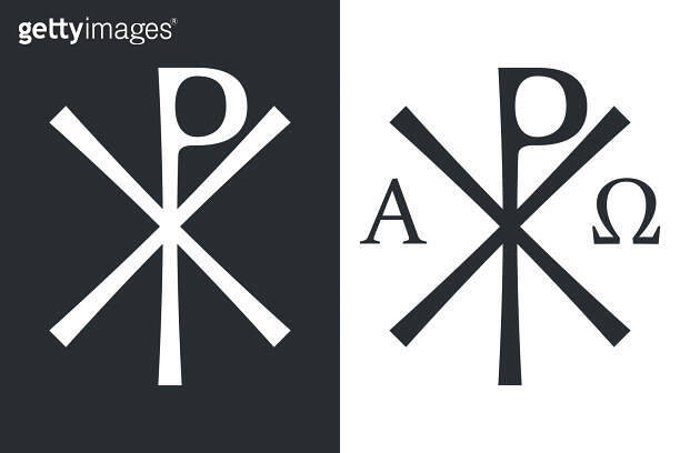 Monogramma Christi. Monogram of Jesus Christ (Christogram). Christian ...